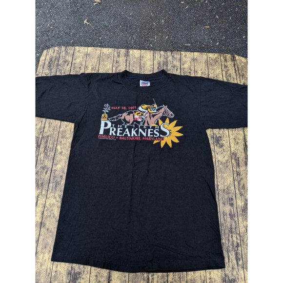 Oneida | Shirts | Vintage 991 Preakness Oneida Powert Black Shirt Made ...